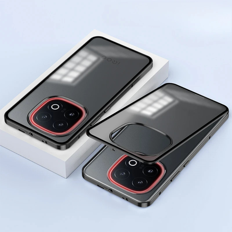 For VIVO IQOO 13 Case Aluminum Frame Matte Single Sided Phone Cover For ...