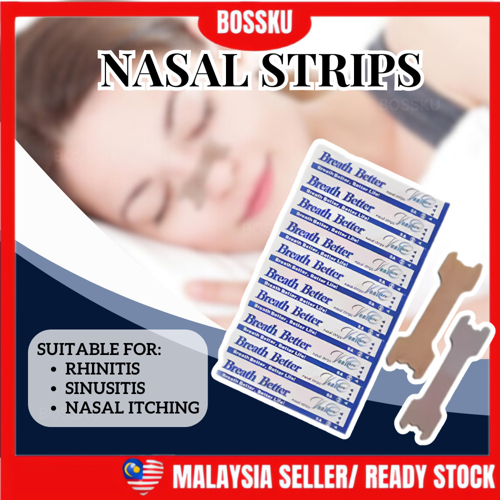 [10pcs] Nose Nasal Strip Snoring Patch Plaster Tampalan Hidung ...