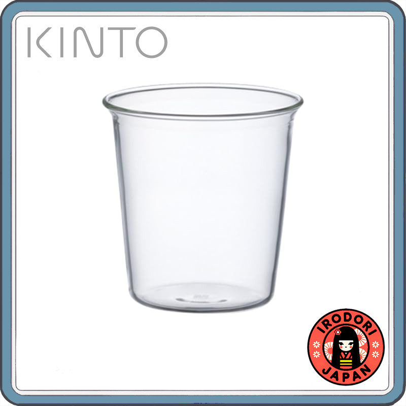 KINTO CAST Heat-Resistant Glassware Set - 250ml Water Glass, 350ml Iced ...