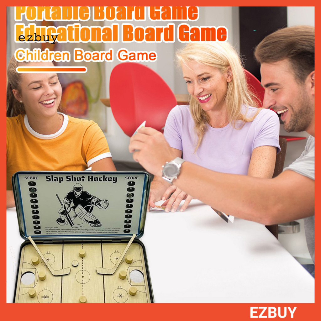 [EY] Interactive Desk Toy Interactive Wooden Hockey Softball Board Game ...