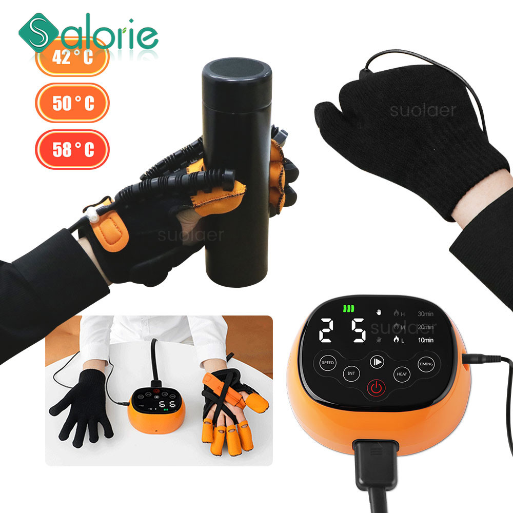 SALORIE Intelligent Heating Rehabilitation Training Robot Gloves USB ...