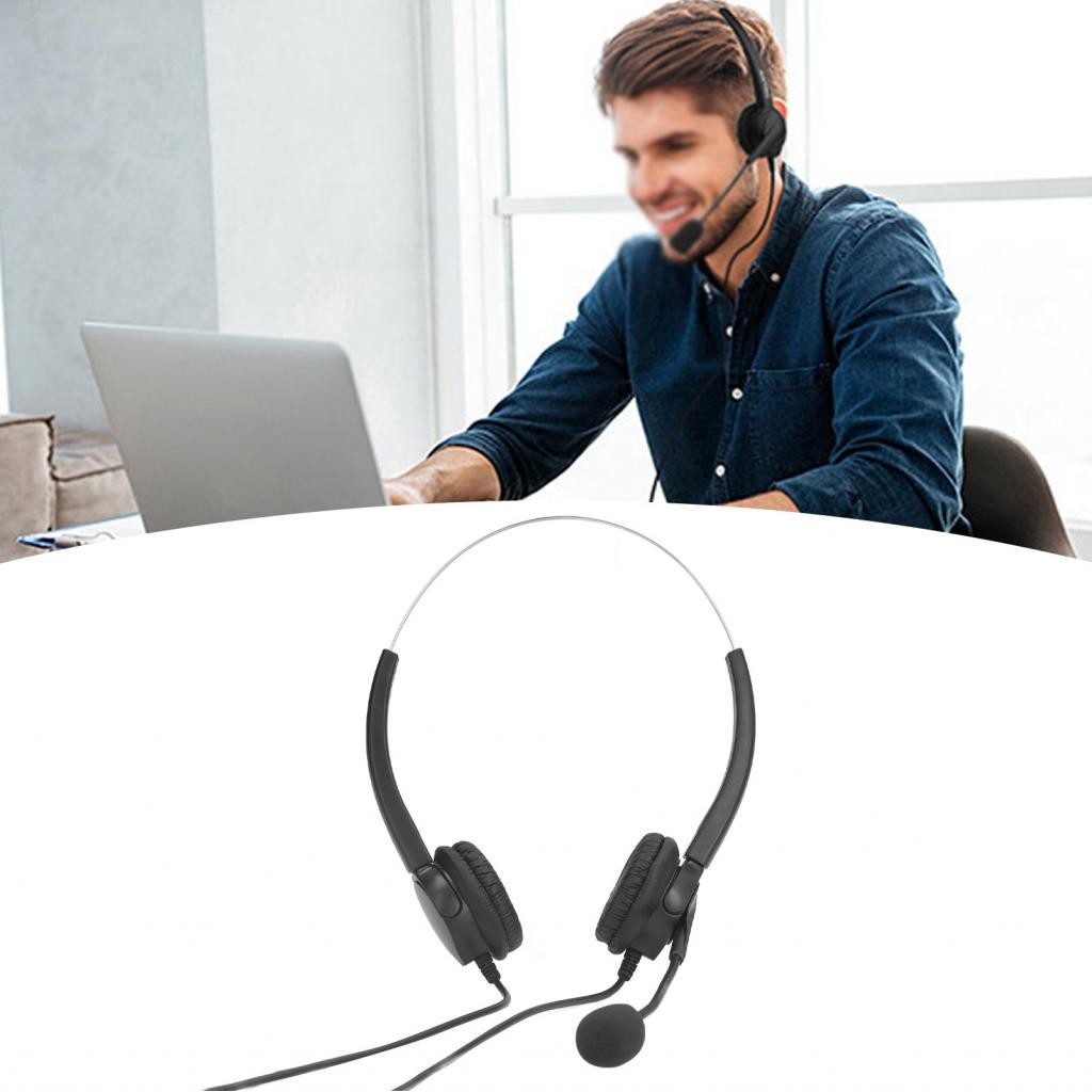 Maib USB Telephone Headset Noise Reduction Computer Headphone With Mic ...