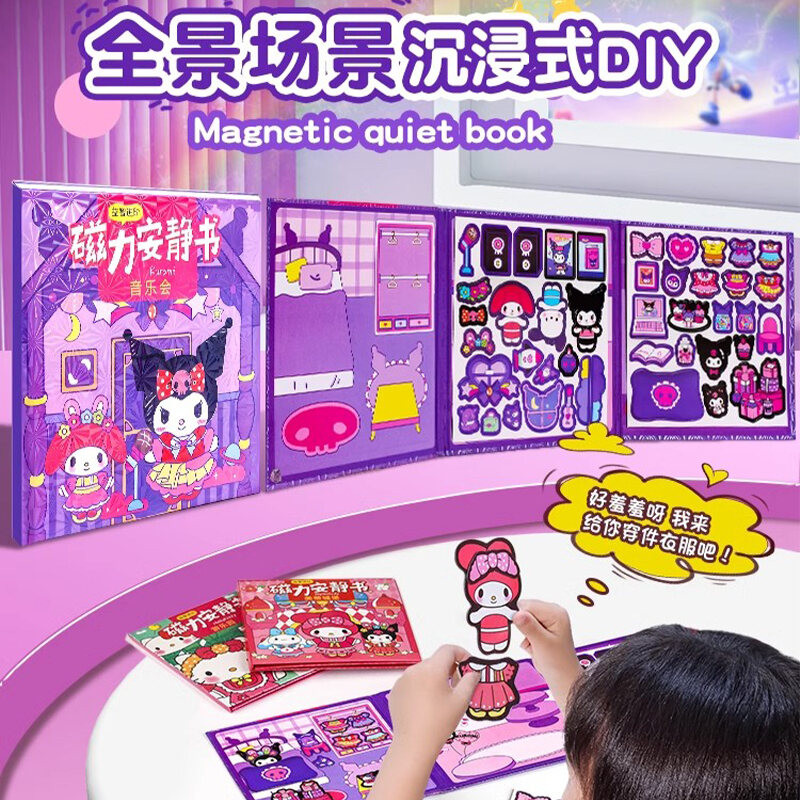 MYDiy Quiet Book SANRIO Magnetic Quiet Book Kids Educational Toy buku ...