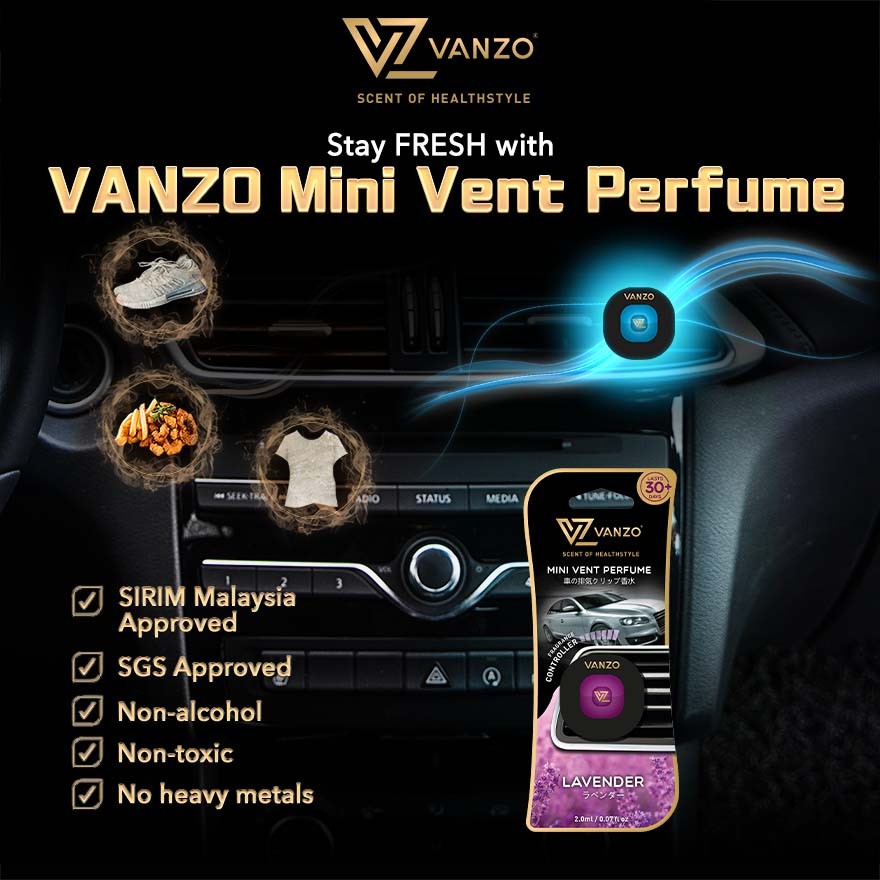 VANZO Car Mini Vent Perfume 2ml Lavender | Shopee Malaysia
