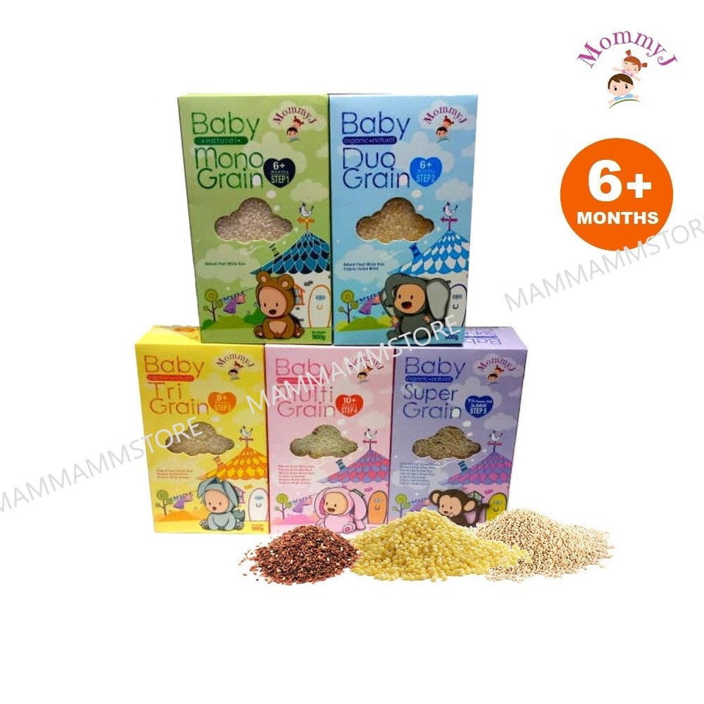 [HALAL] Mommy J Organik Beras Bayi Langkah 1-4 900g / Langkah 5 850g | Shopee Malaysia