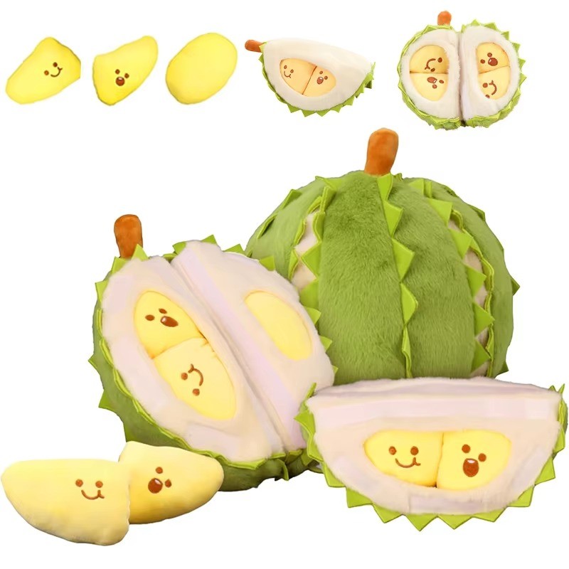Durian Fruit Shape Plush Toy Attracting Attention Durian Decompression ...