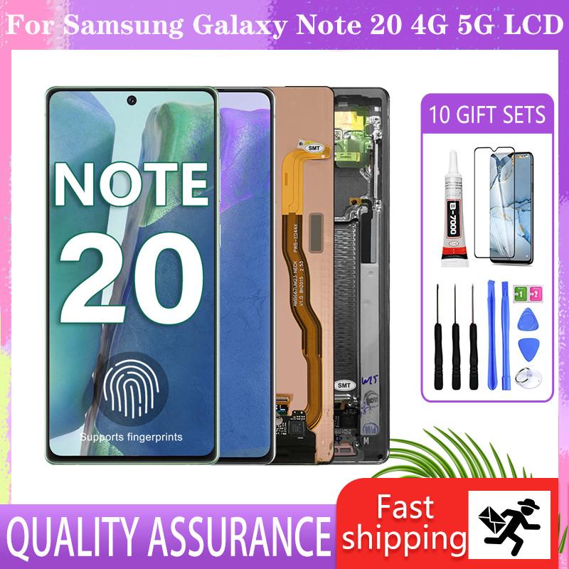 Original AMOLED TFT Samsung Galaxy Note 20 4G 5G LCD Display Touch ...