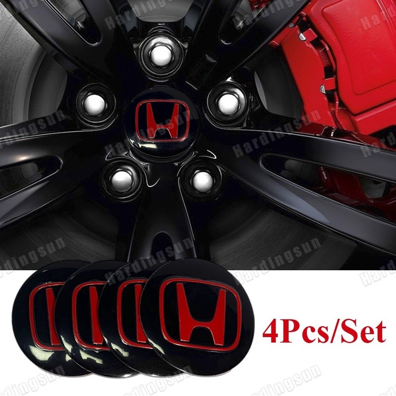 4Pcs/Set 56mm Car Wheel Center Logo Emblem Stickers Aluminum Automotive ...