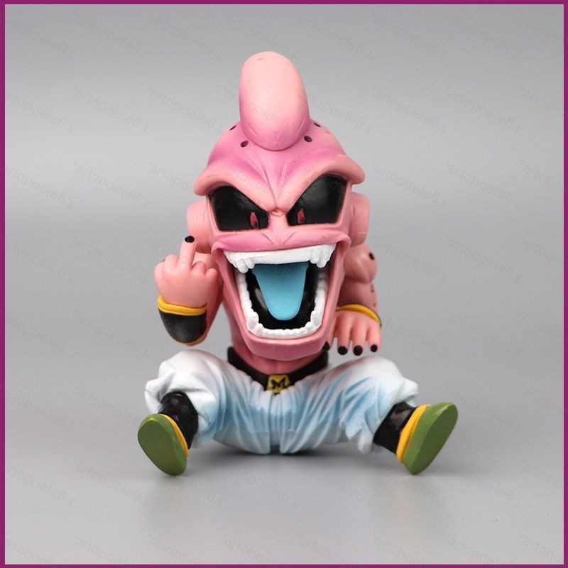 Sta6 Dragon Ball Action Figure Vertical middle finger Majin Buu Than ...