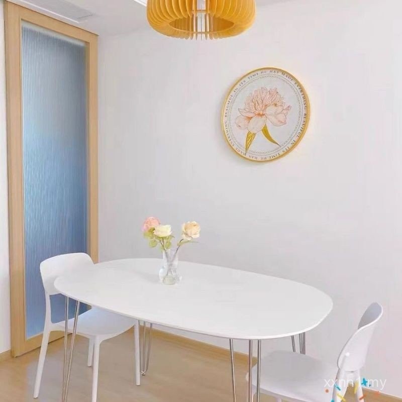 Cream Style Dining Table Chair Combination Influencer Table Modern ...