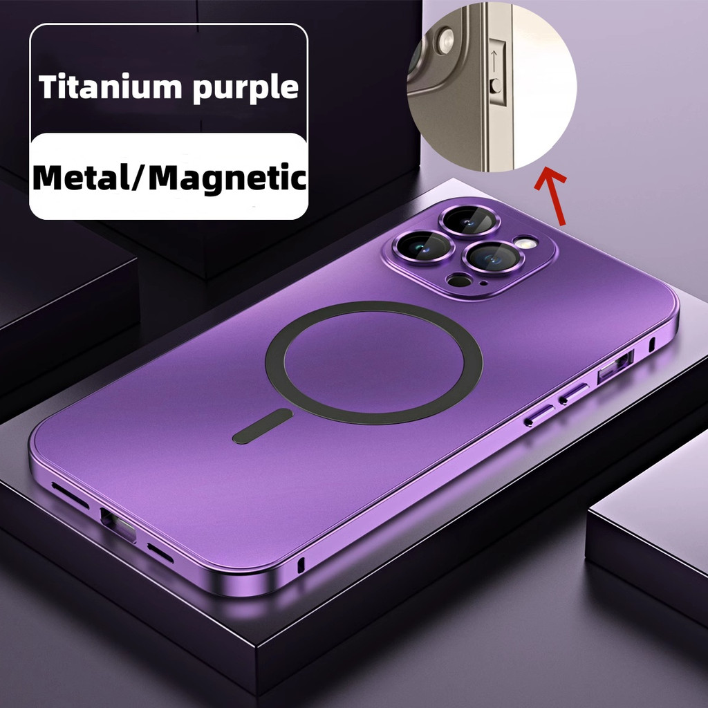 Luxury Aluminum Alloy Frame Magnetic Case for iPhone 12 Pro 13 Pro Max ...
