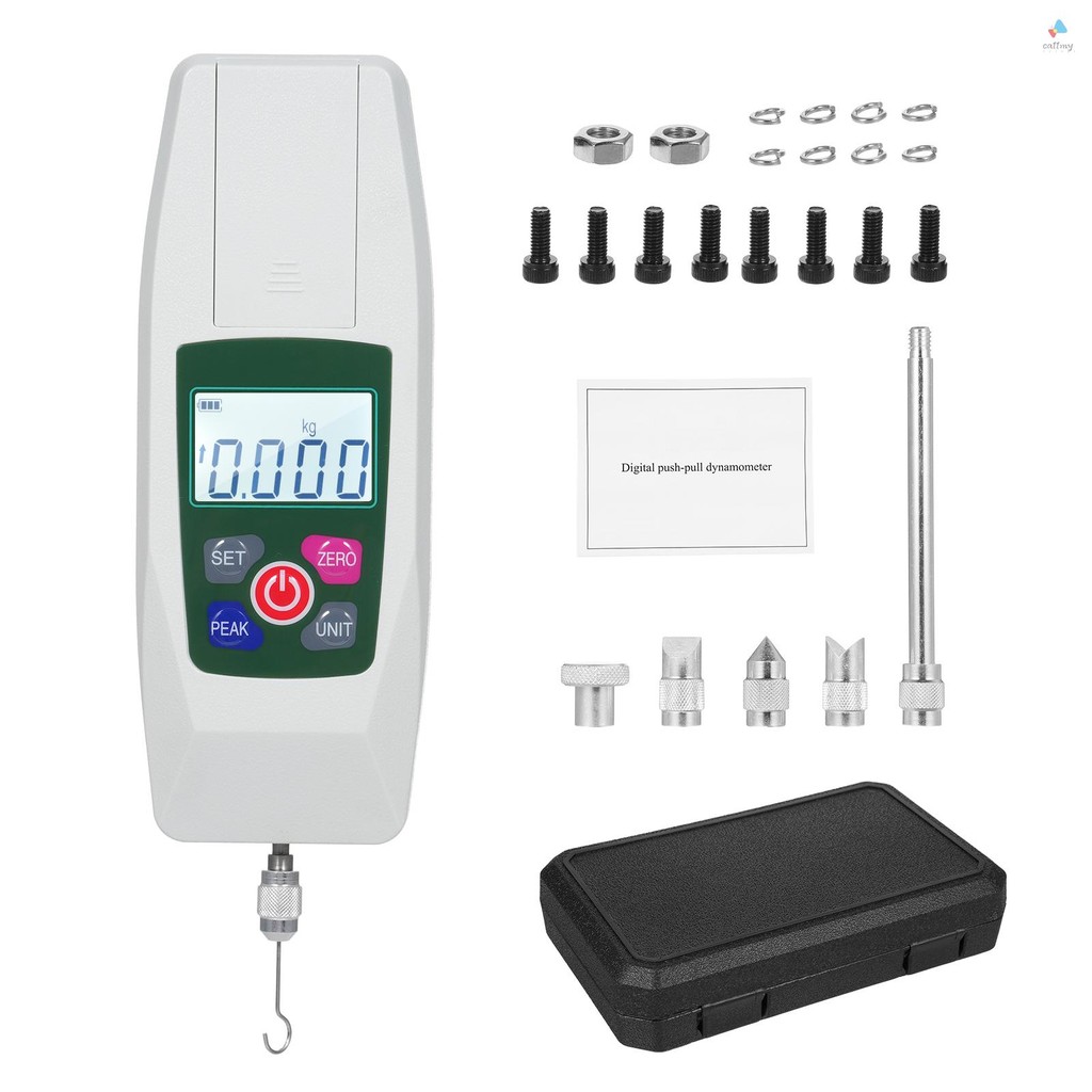 Digital Force Gauge 500N/50kg/110lb/1800oz Push and Pull Tester Meter ...