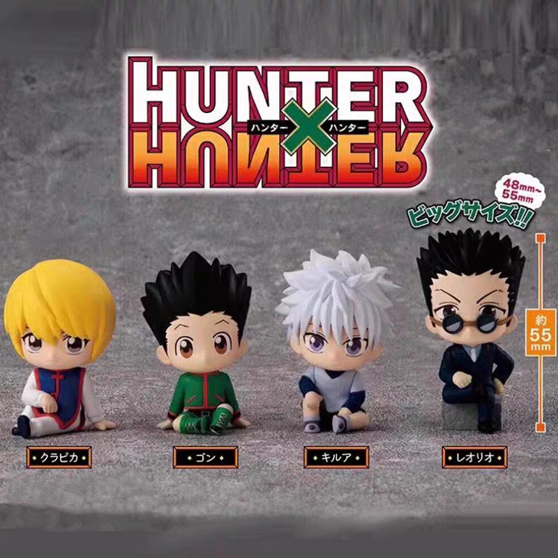 4Pcs/Set 5cm Anime Hunter x Hunter Figure Gon Freecss Killua Zoldyck ...