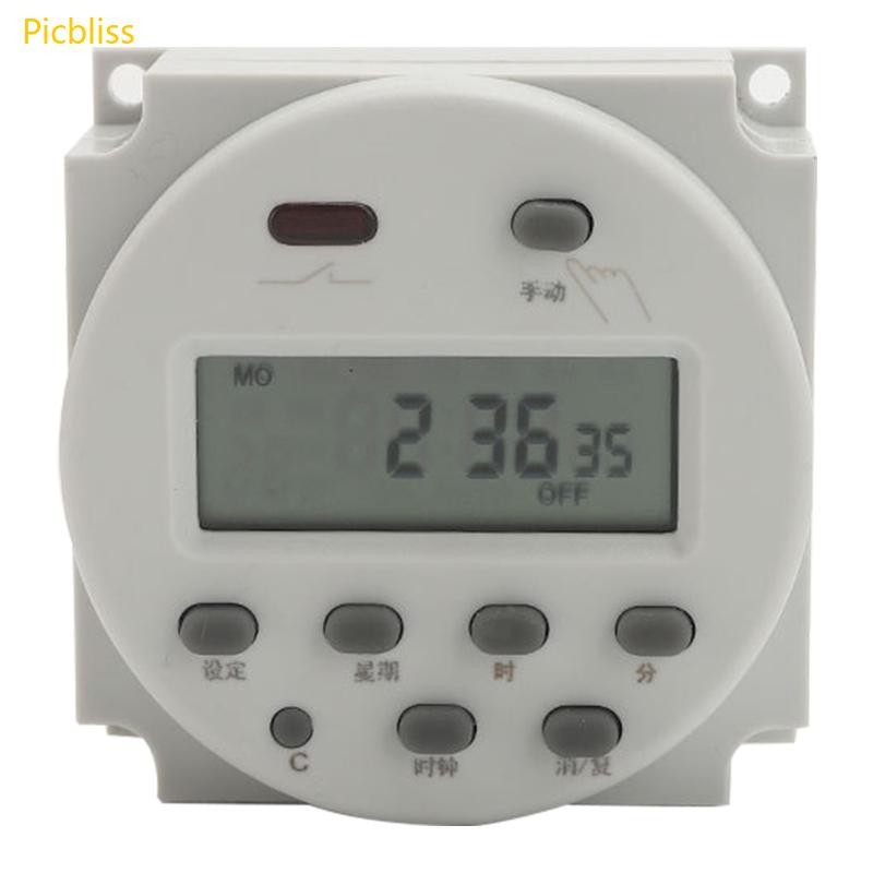 Picbliss LCD Display Weekly Programmable Timer Relays Time Control Switches Easy to Use | Shopee ...