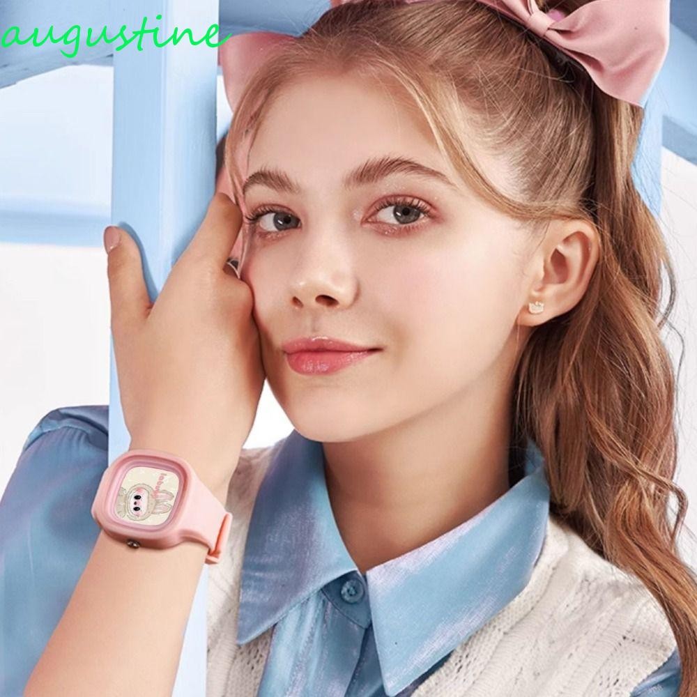 AUGUSTINE Labubu Wrist Watch, Square Cartoon Zimomo Quartz Watch ...