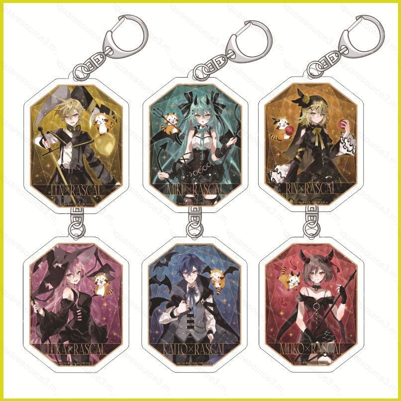 SQ3 VOCALOID Keychain Anime Keyring Acrylic Cute Bag Pendant Cartoon ...