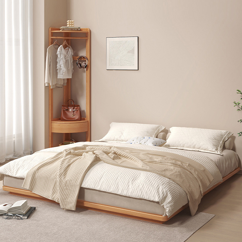 Solid Wood Floor Bed Tatami Durable Solid Wood Bed Frame Home Pure ...