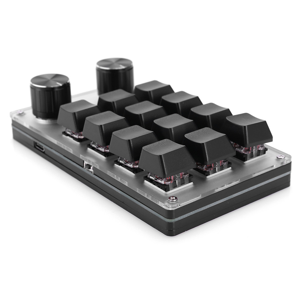 [KidsDreamMall.my] 12 Key 2 Knob Programming Macro Custom Knob Keyboard Mechanical Hotswap ...