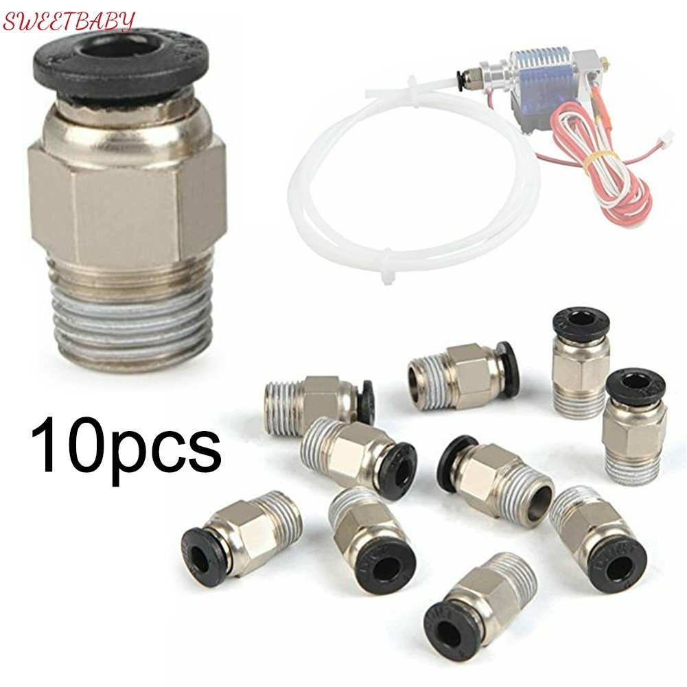 IN STOCK| PC4-M10 Male Straight Pneumatic PTFE Tube Push In Quick ...