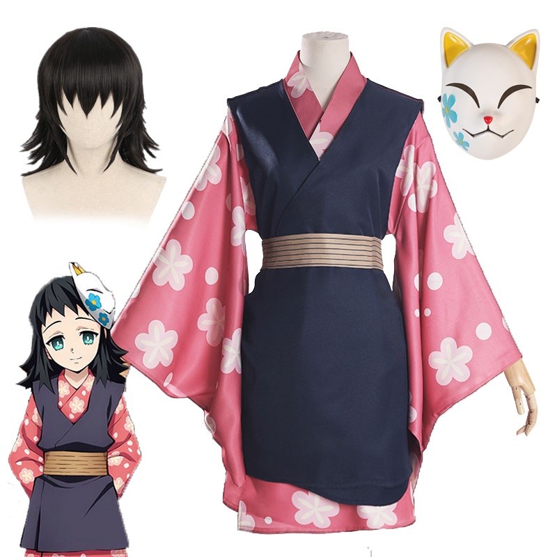 ZST Anime Women Demon Slayer Kimetsu no Yaiba Makomo Cosplay Costume ...