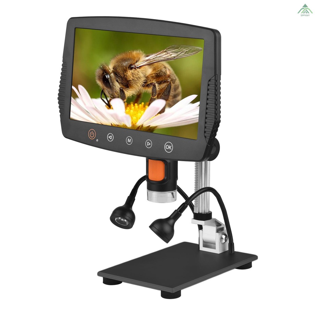 50-1000X 1080P High Resolution USB Digital Microscope with 9 Inch Large ...