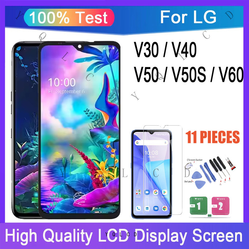 Original LG V30 V40 ThinQ V50 V50S V60 ThinQ 5G LCD Display Touch Screen Digitizer Replacement ...