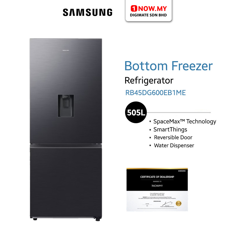 SAMSUNG 505L Inverter BMF Refrigerator RB50DG632EB1ME | Black DOI Water ...