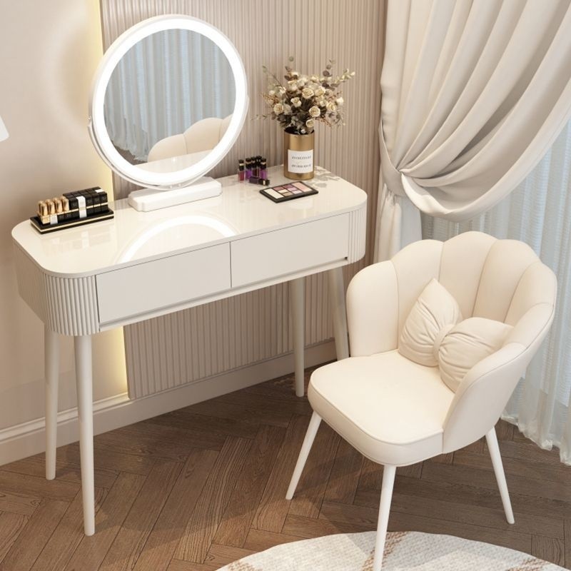 Bedroom Simple Modern Small White Unit Makeup Light Luxury Dressing ...