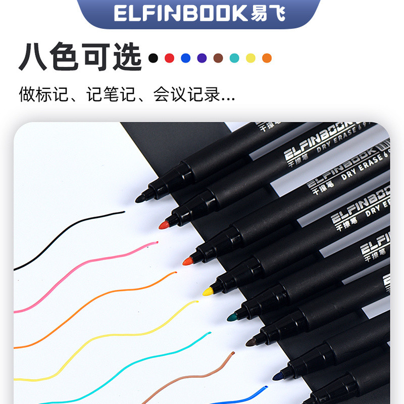 Magnetic Fine-Tip Whiteboard Pen 0.7mm Extra Fine Refrigerator Sticker ...