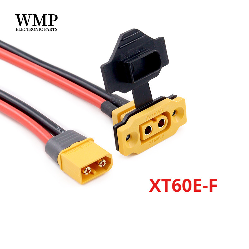 Amass XT60E-F Female Plug Connector Terminal Large Current Gold/Brass ...