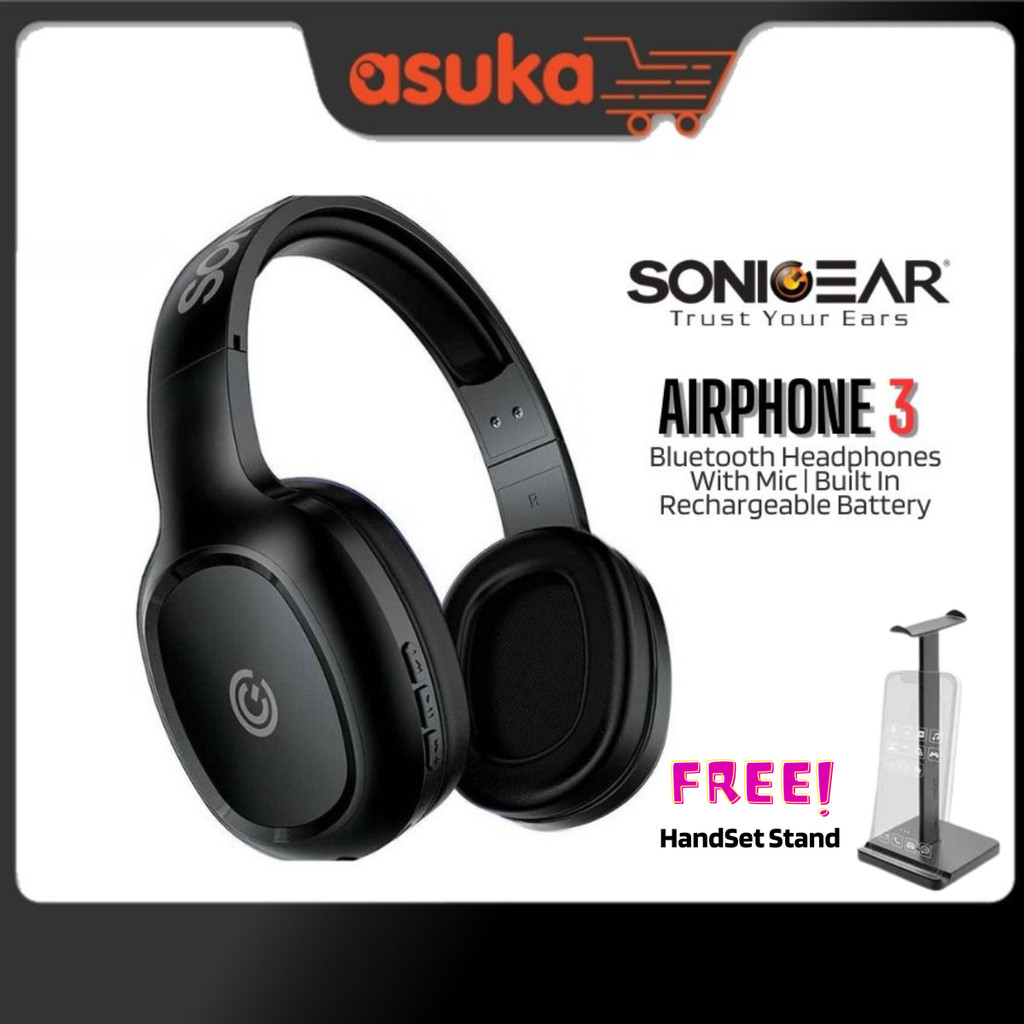 SonicGear AirPhone 3 Bluetooth Headphones With Mic | Built In ...