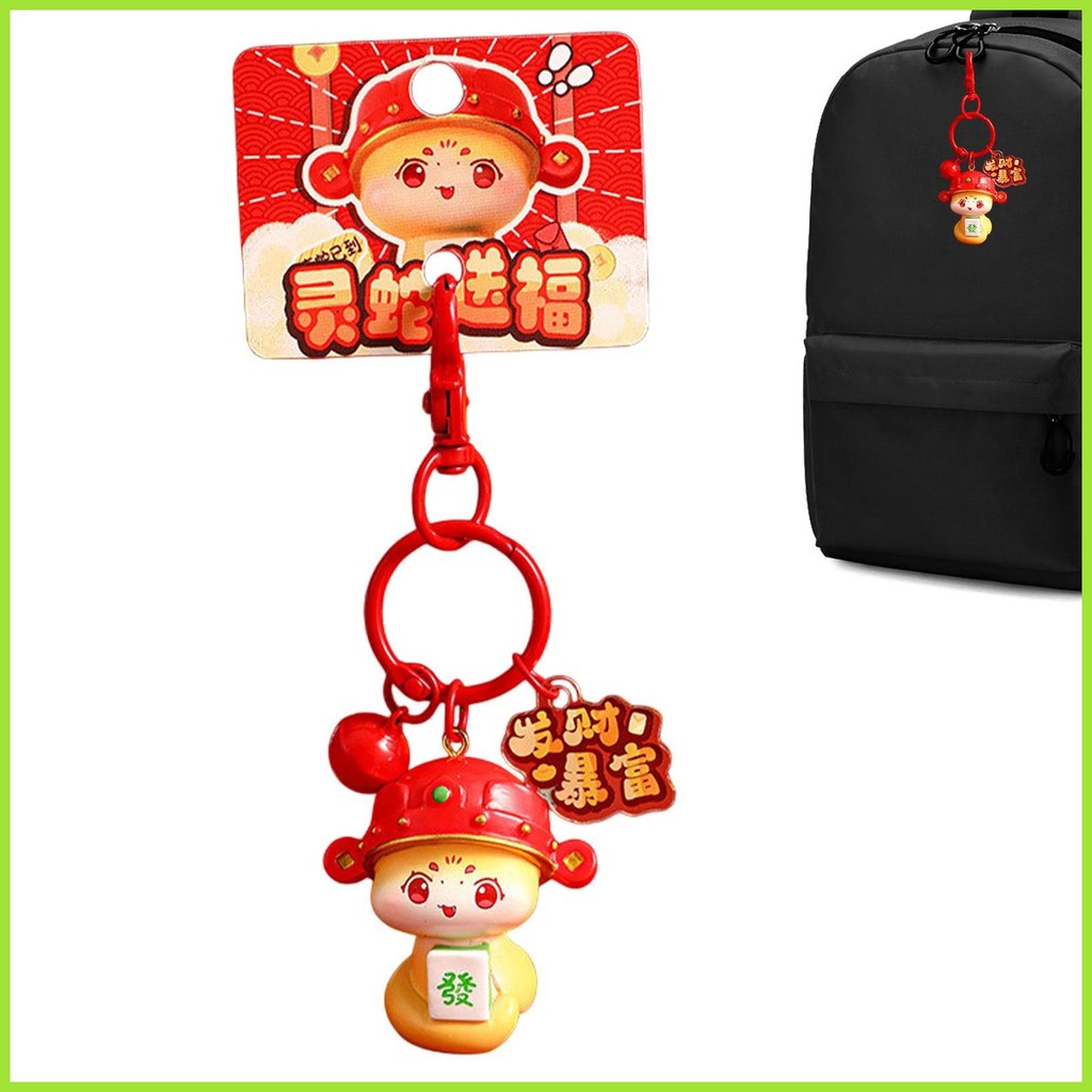 Chinese New Year 2025 Keychain Snake Statue Figurine Keyholder Feng ...