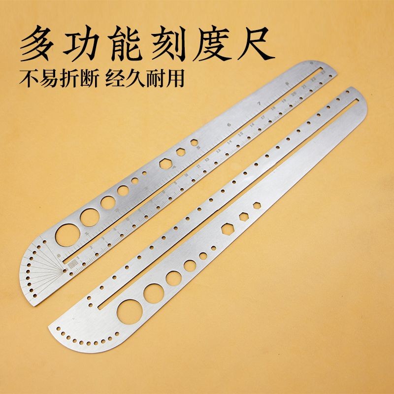 Multifunctional Stainless Steel Ruler Tool Ruler Scale Ruler Office ...