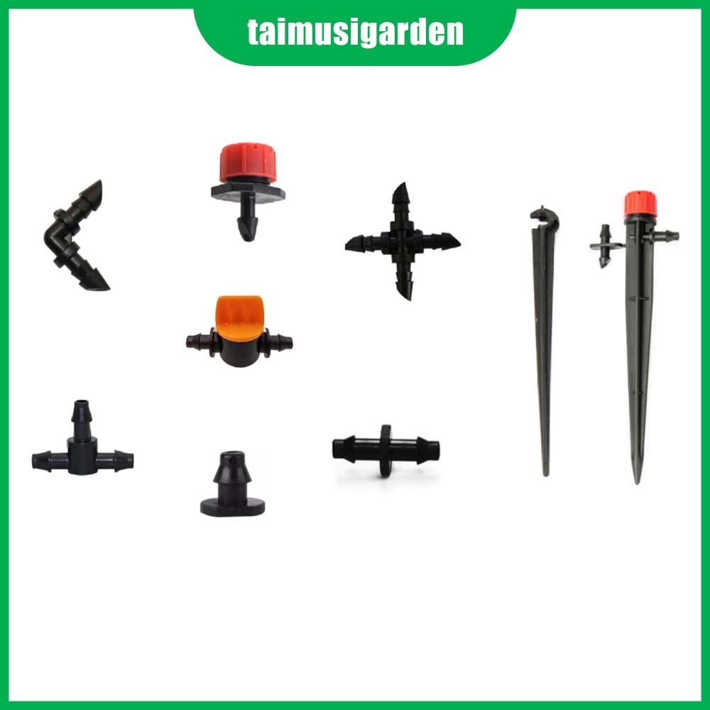 [20 PCS] 4mm connector micro tee / elbow / joiner / valve / endcap / 4 ...