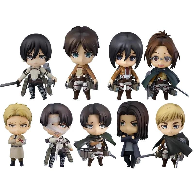 Attack on Titan Figma Super Action Figure Eren Jaeger Mikasa Ackerman ...