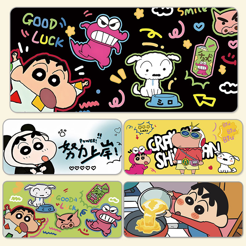 Crayon Shin-chan Mouse Pad Cute Cartoon Desk Pads Non-slip Office ...