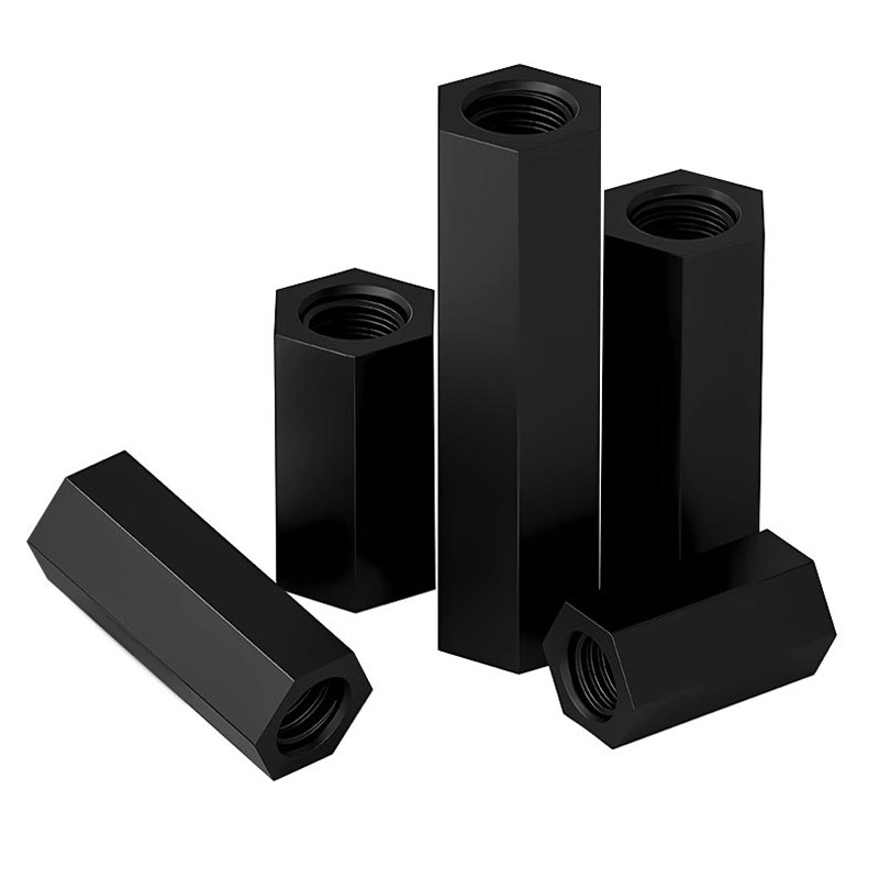 M4 Black Hex Nylon Standoff Spacer Column Female to Female Screw Length ...