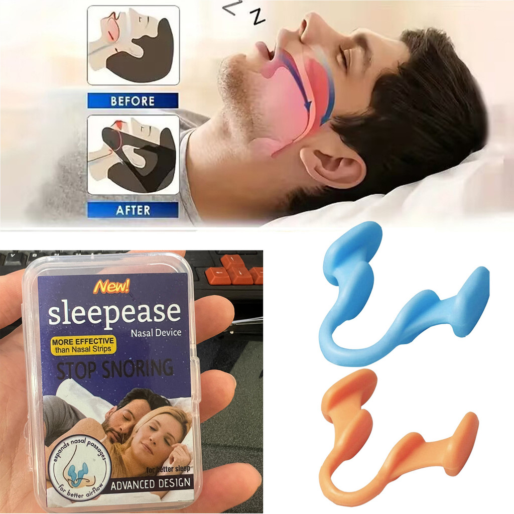Promotion（2 per box） Transparent/Orange Silicone Nose Clip Anti Snoring ...