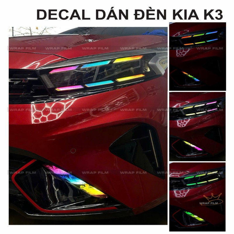 Kia K3 Premium, Turbo, Delux, Luxury color changing light stickers (Set of 2 sides) | Shopee ...
