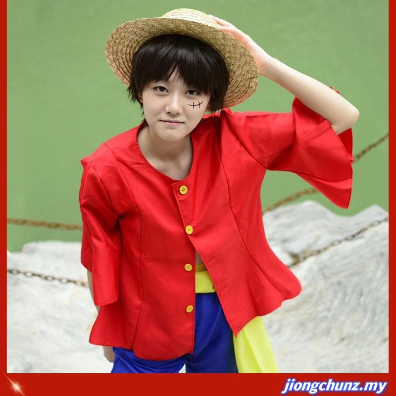 One Piece Monkey D Luffy New World Costume Outfits for Halloween ...