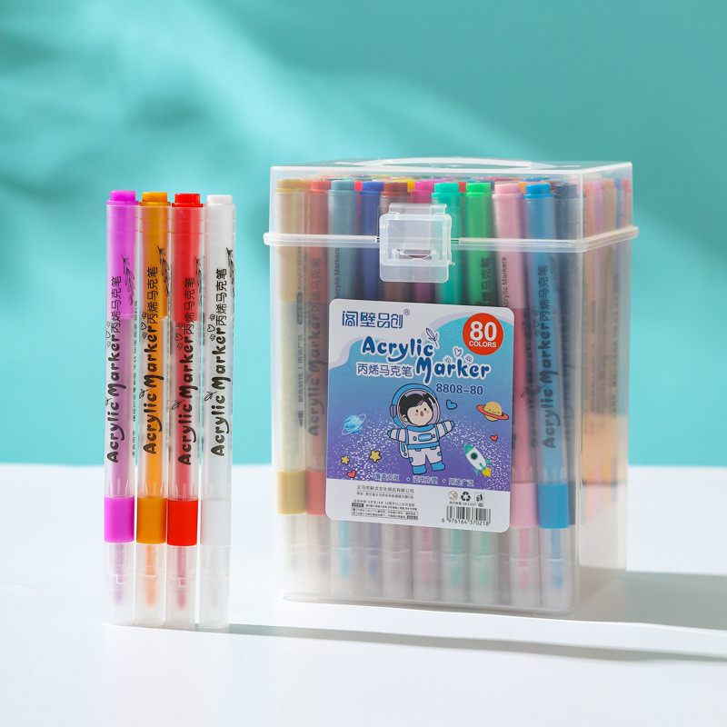 80 Colors Acrylic Marker Pen Set Color Marker Set color pen Coloring ...