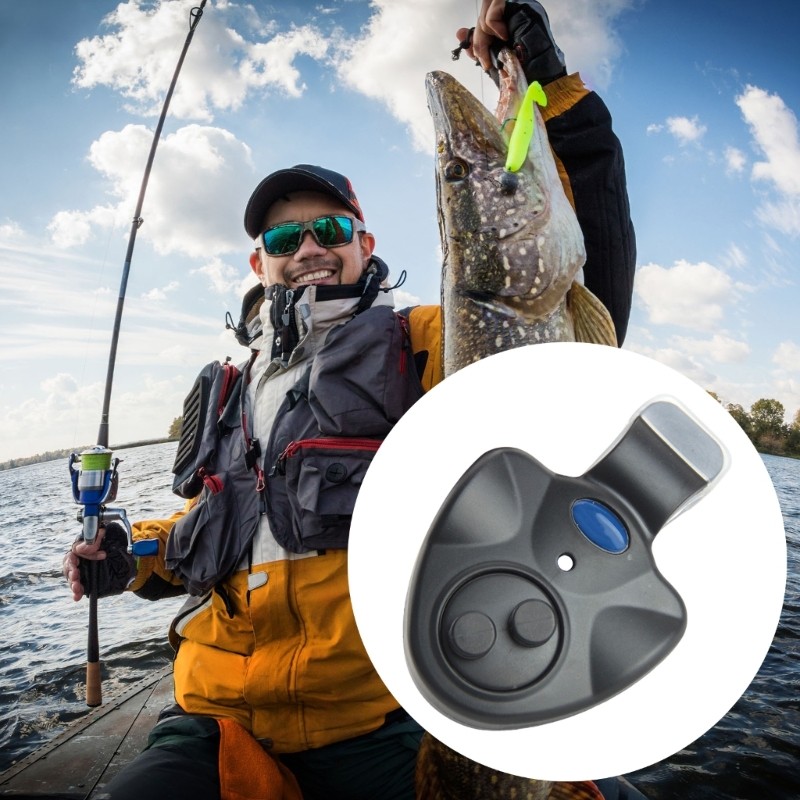 BS* Electronic Fishing Alarm Indicator Fish Bites Sounds Alarm ...