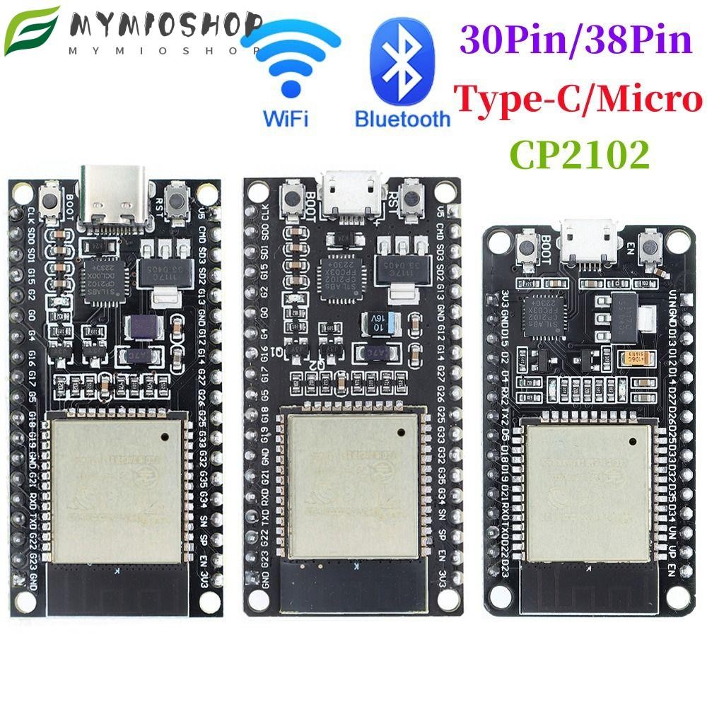 MIOSHOP ESP32 ESP-32S Development Board, ESP-WROOM-32 Dual-Mode WiFi + Bluetooth Microcontroller ...