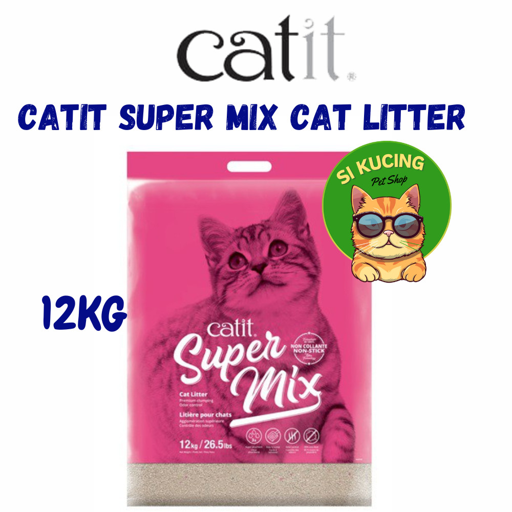 Hagen Catit Super Mix Cat Litter, Non-Stick Clumping, Pasir Kucing ...