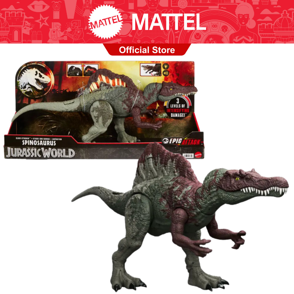 Jurassic World Epic Attack 21 Inches Long Slash Attackin' Spinosaurus ...