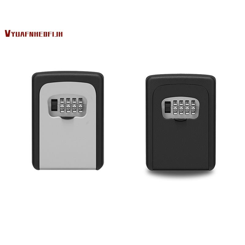 Wall Mount Key Lock Box,4 Position Outdoor Combination Lock Box, House ...