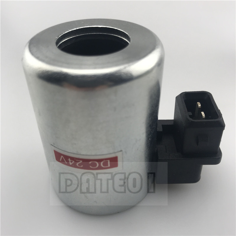 Excavator Accessories Solenoid Valve Coil Diameter 19mm Height 50mm 24v ...