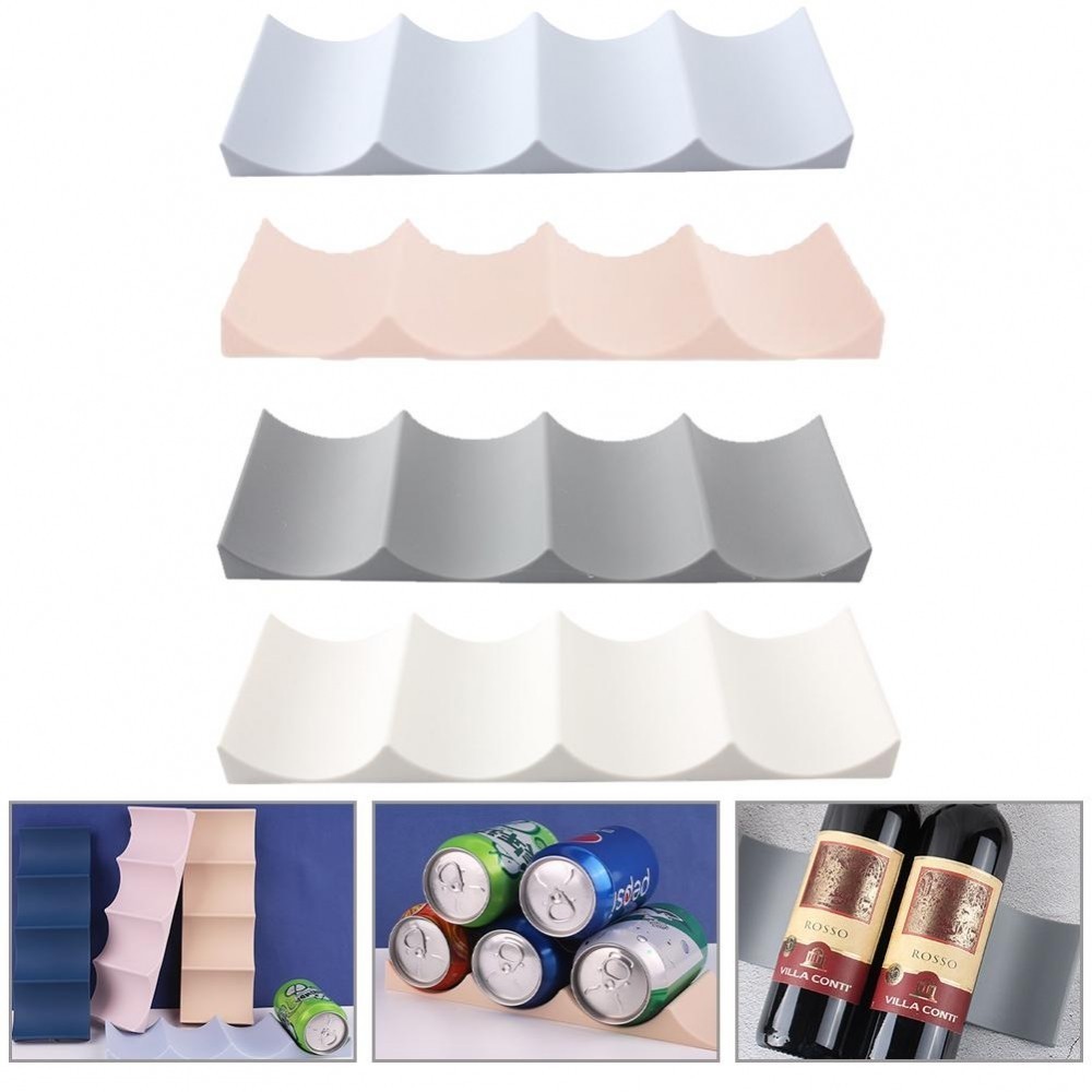 Compact Wine and Beer Bottle Rack for Fridge Kitchen Space Saver Stand ...