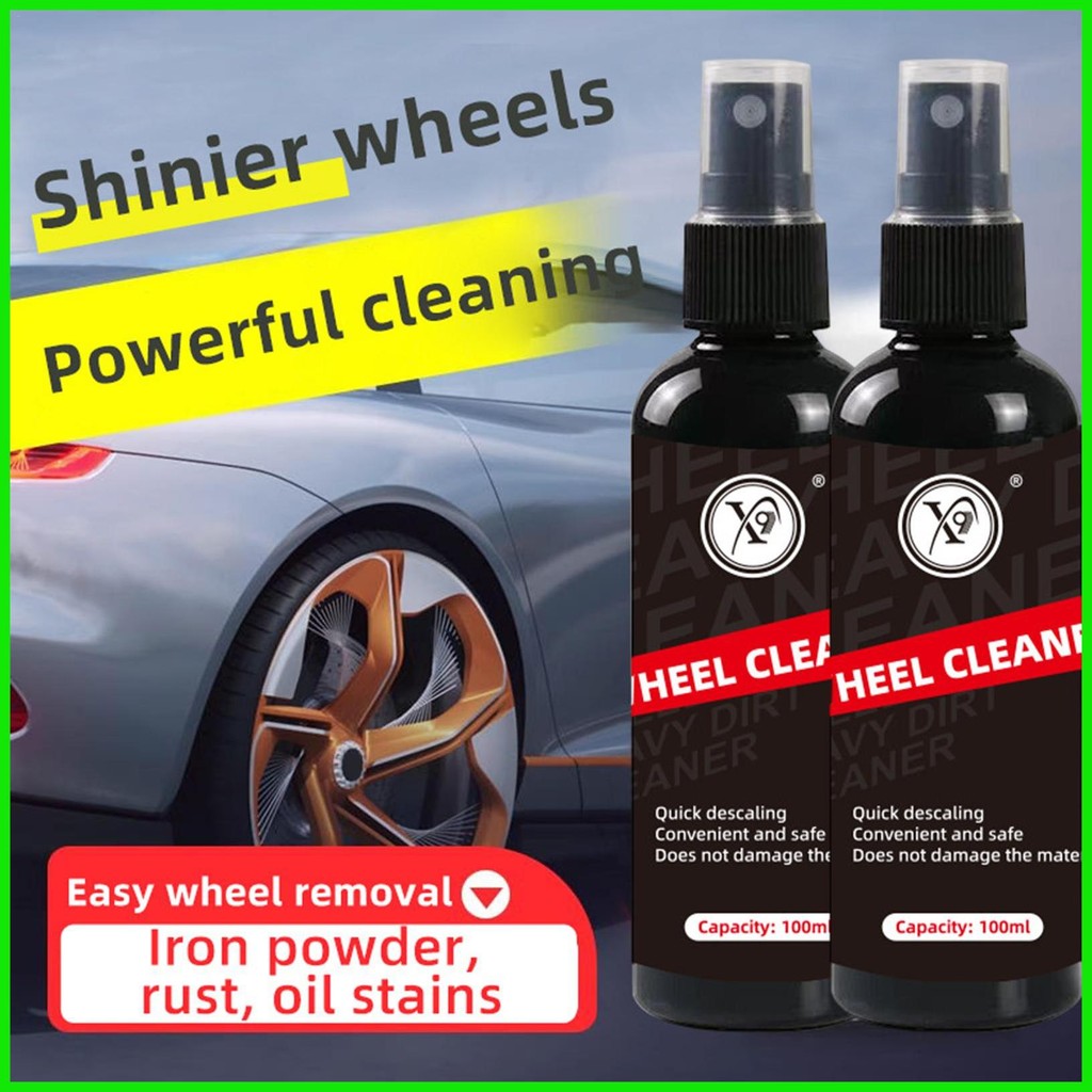 Car Rim Cleaner Multipurpose Powerful Tire Rust Remover 100ml Wheel Hub ...