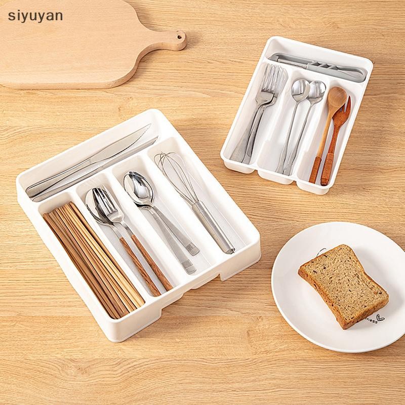 Si 4/5 Compartments Cutlery Organizer Daily Drawer Divider Tray ...